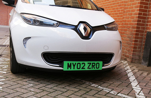 Government to introduce green number plates for zero emission cars ...